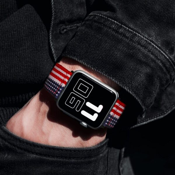 American Flag Nylon Straps For Apple Watch | Hemsut